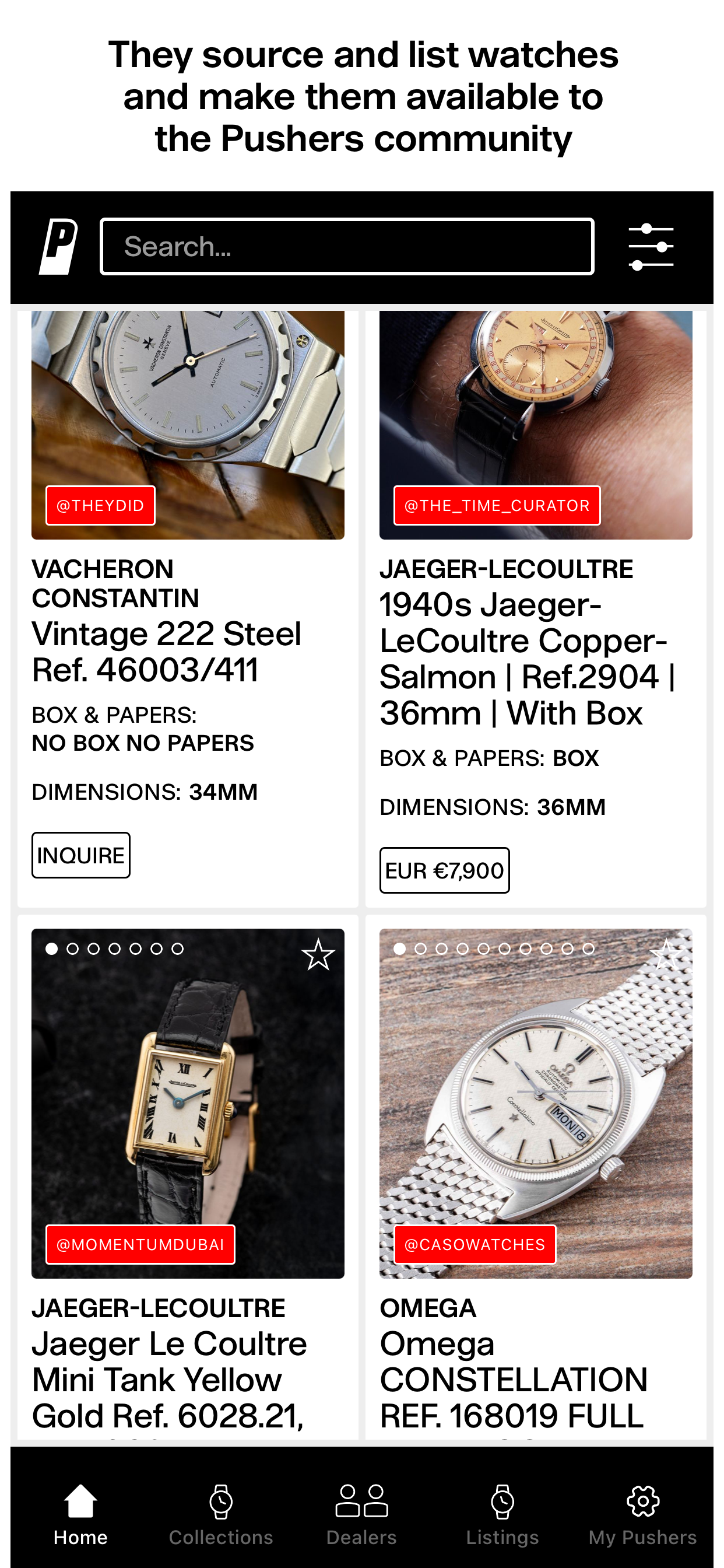Pushers app screenshot 2